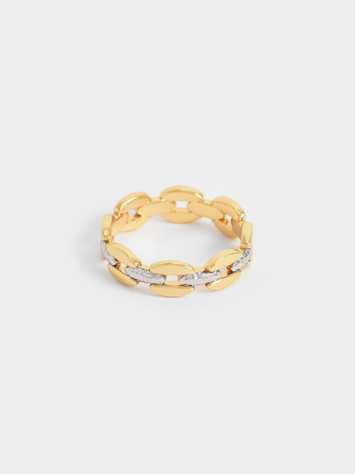 Multicoloured Chain-Link Ring - CHARLES & KEITH US