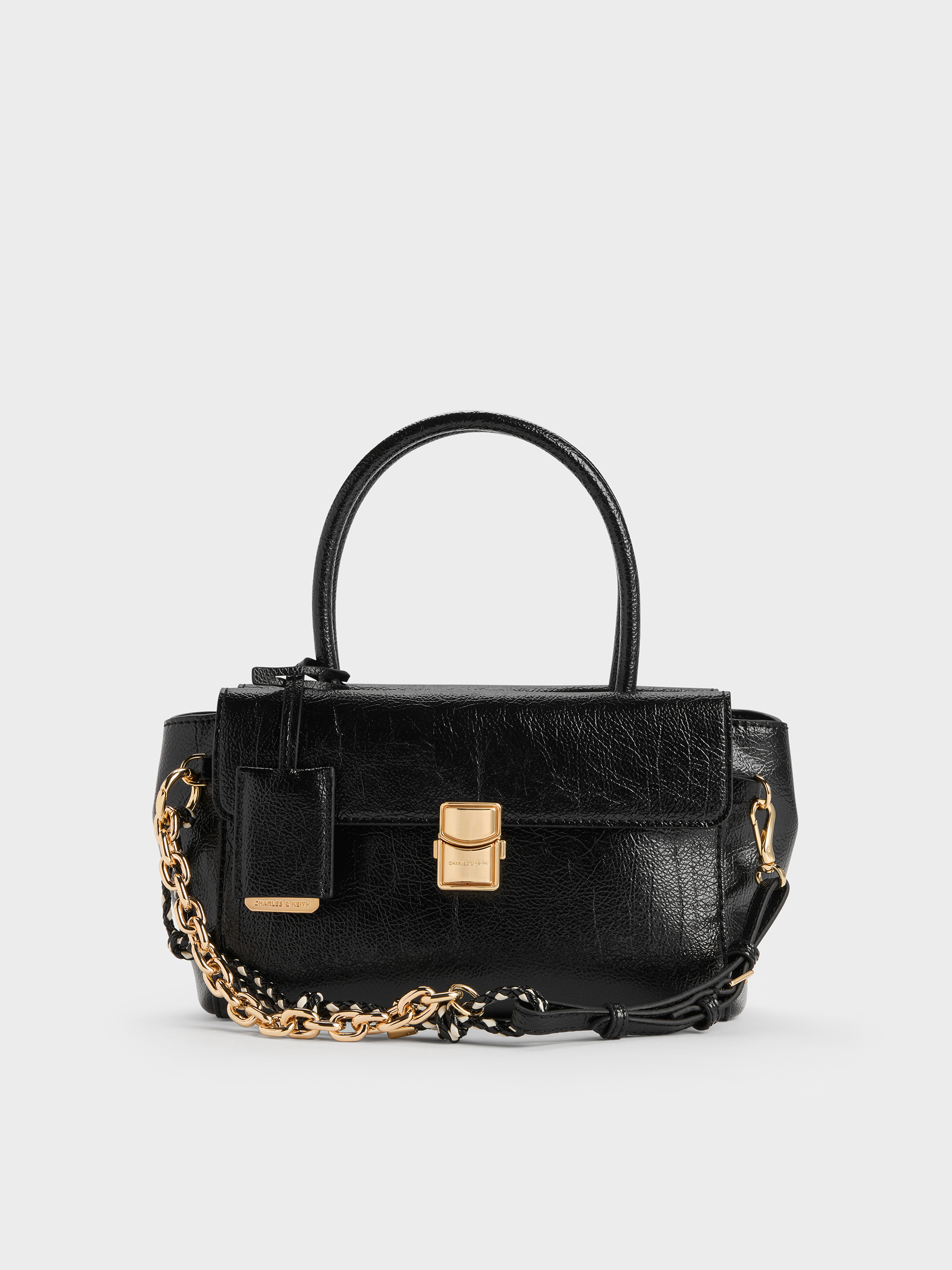 Black Acelynn Rope-Chain Tote Bag - CHARLES & KEITH MX