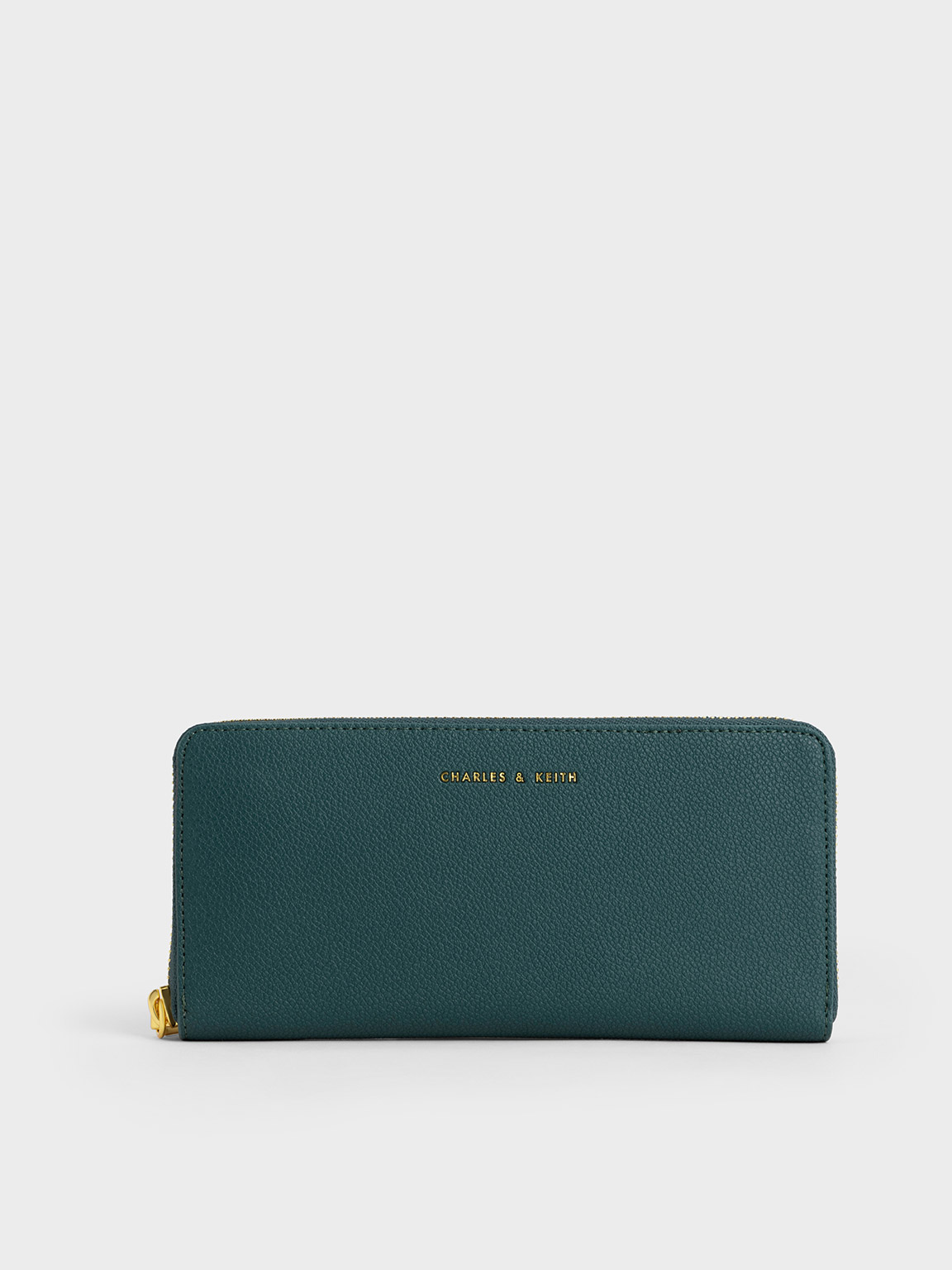 Green Zip-Around Long Wallet - CHARLES & KEITH BS
