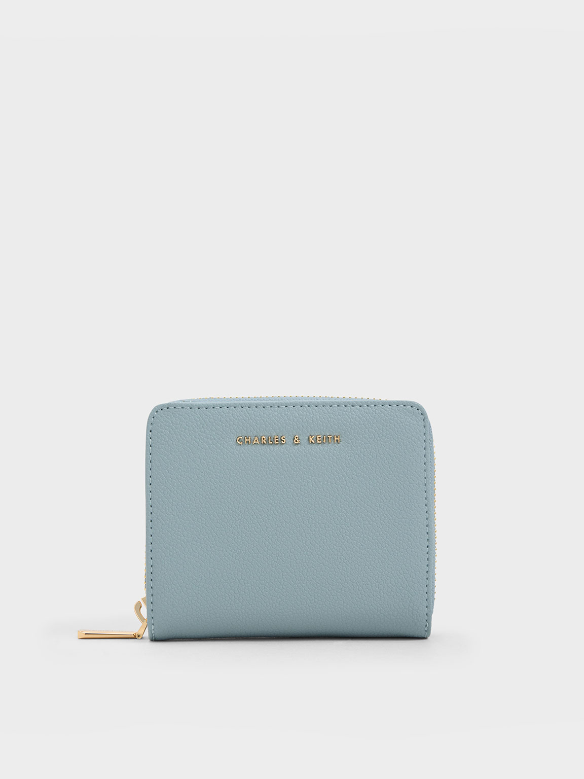 Slate Blue Zip-Around Small Wallet - CHARLES & KEITH MX