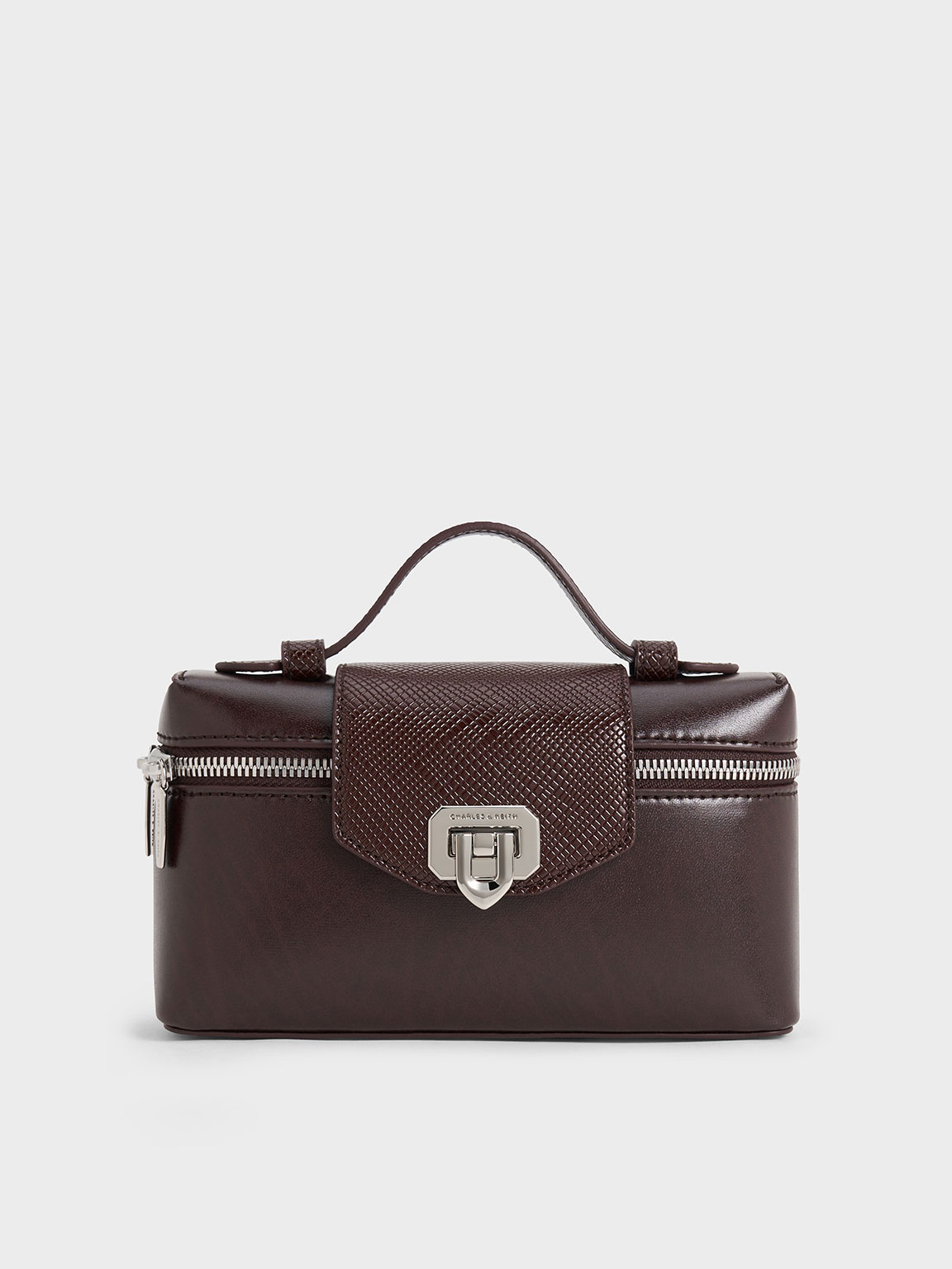 Plum Arwen Top Handle Vanity Bag - CHARLES & KEITH BS