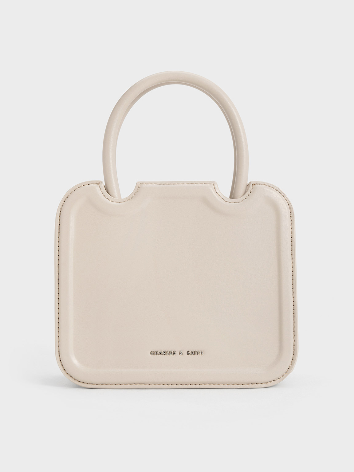 Oat Perline Sculptural Tote Bag - CHARLES & KEITH MX