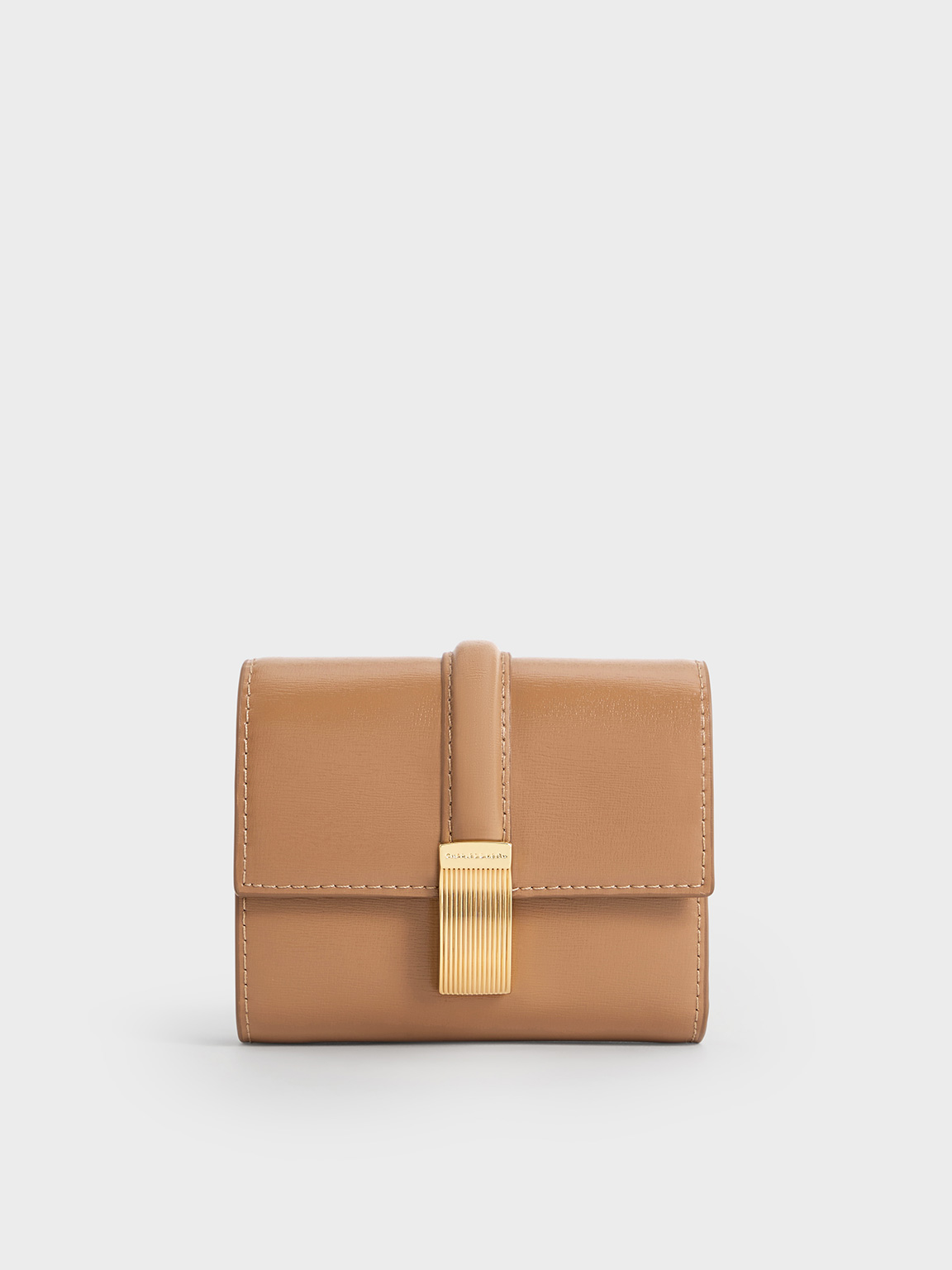 위스테리아 메탈릭-악센트 월렛 - 탠 | 지갑 | 찰스앤키스 코리아