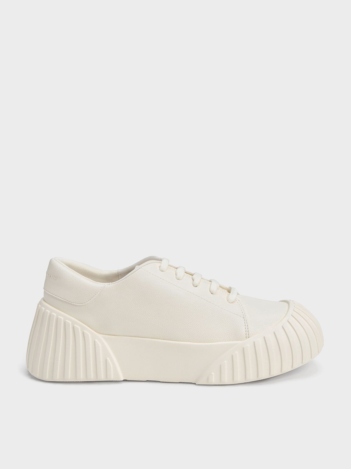 Chalk Adrian Chunky Sole Sneakers - CHARLES & KEITH International