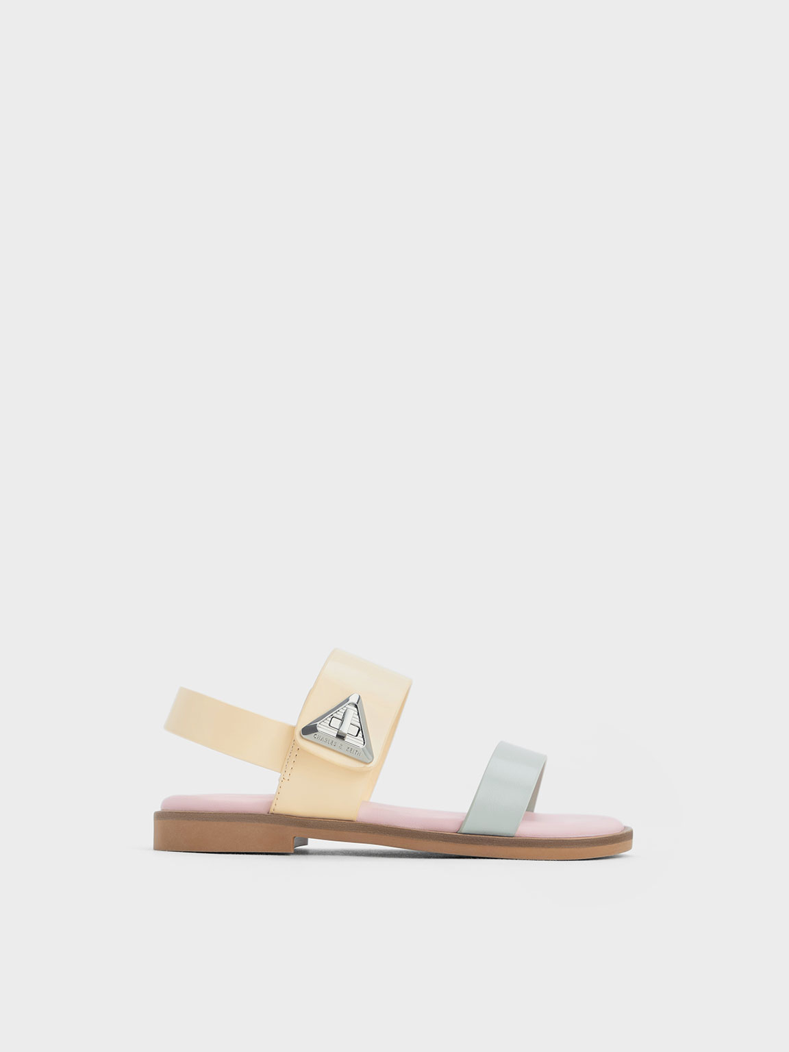 Multicoloured Girls' Trice Metallic Accent Two-Tone Sandals - CHARLES ...