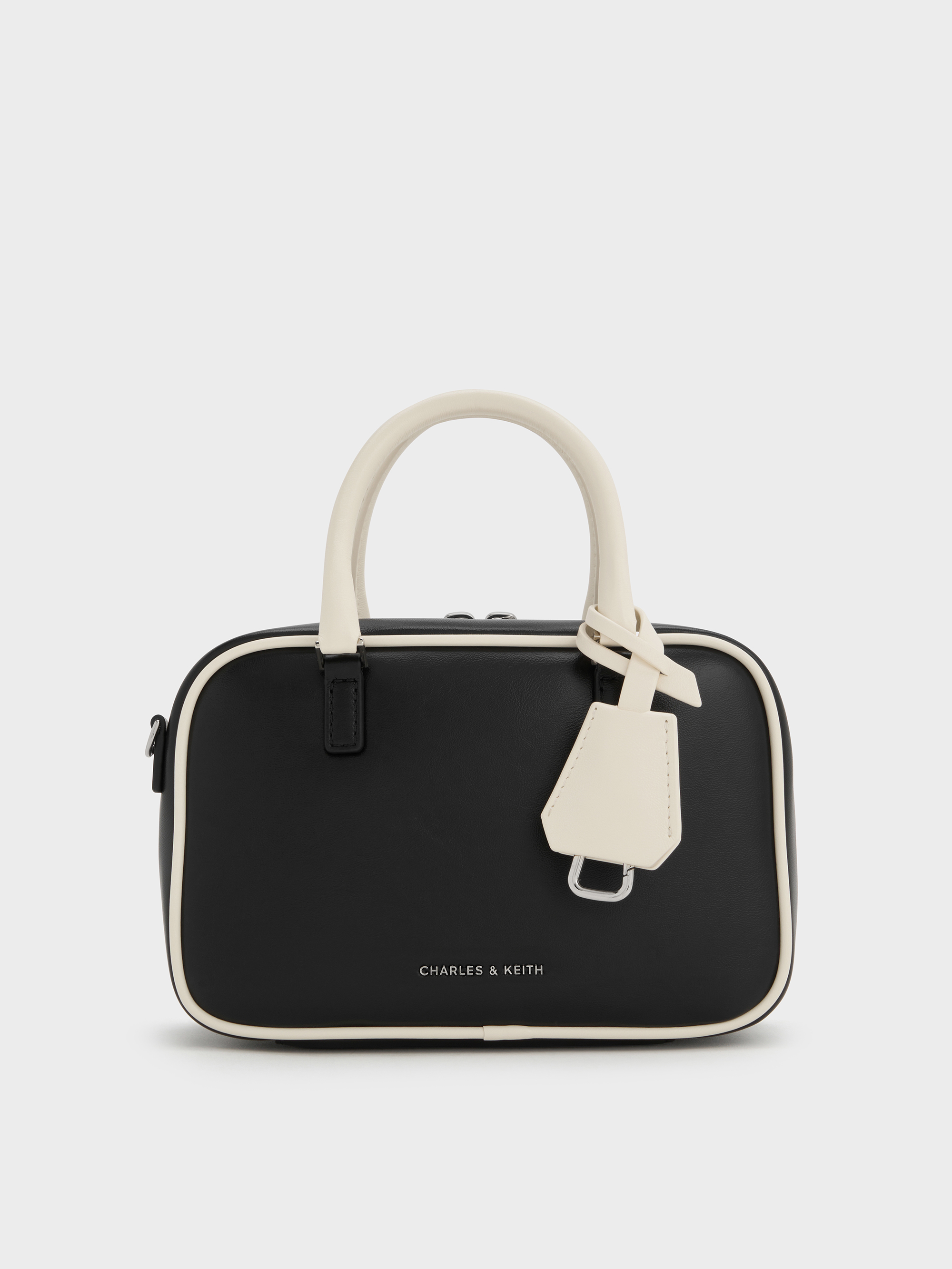 Multicoloured Mini Sianna Two-Tone Bowling Bag - CHARLES & KEITH MO